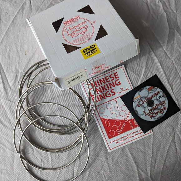 Toys | Houdini Magic Trick Chinese Linking Rings And Guide Cd | Poshmark